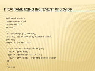 Array of pointer | PPTX