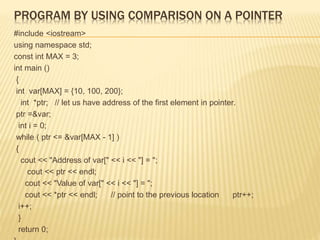 Array of pointer | PPTX