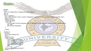 Employee Management System | PPTX