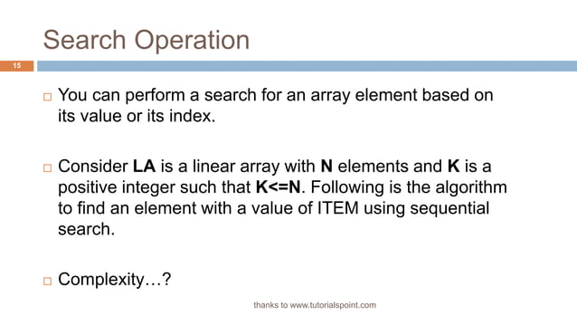 Array Operations.pptxdata structure array indsa | PPT Array Operations.pptxdata structure array indsa | PPT