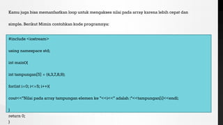 Array pada pemrograman C++ 1903280173218371.pptx