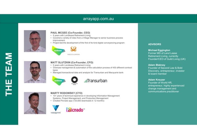 Array Seed Pitch Deck 2019 | PPT
