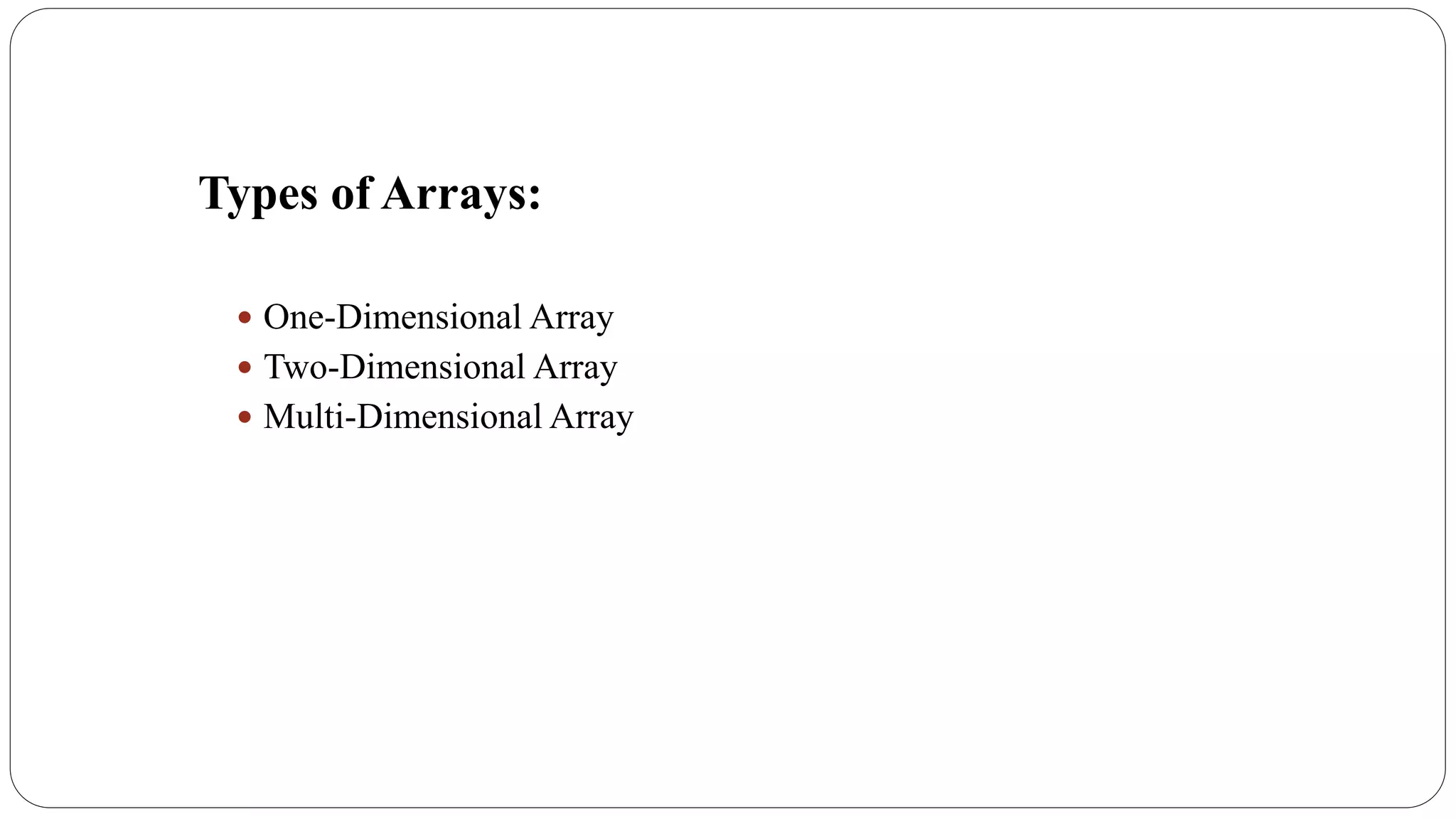 Array Ppt Pptx Programming Languages Computing