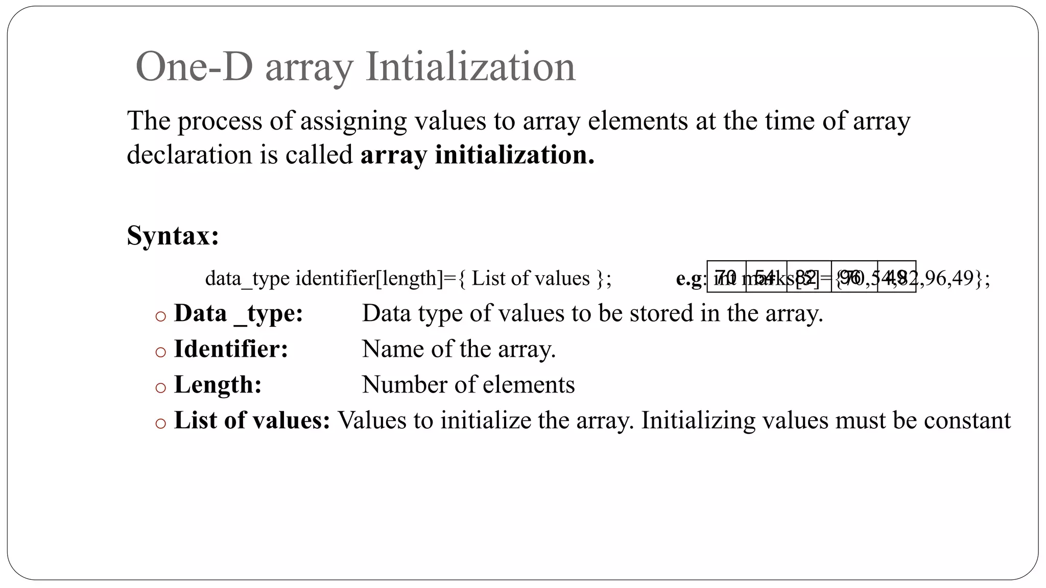 Array Ppt Pptx Programming Languages Computing