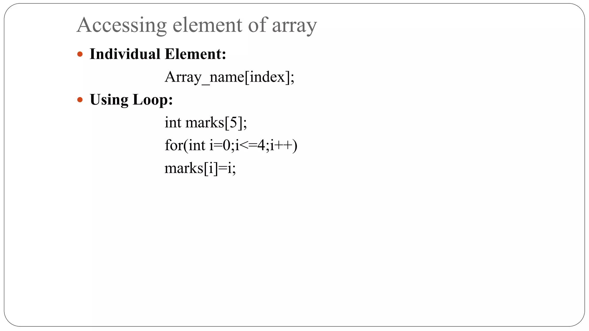 Array Ppt Pptx Programming Languages Computing