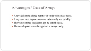 Array ppt | PPTX