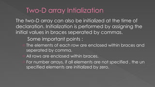 ARRAY PPT.pptx for mca finals placement | PPTX