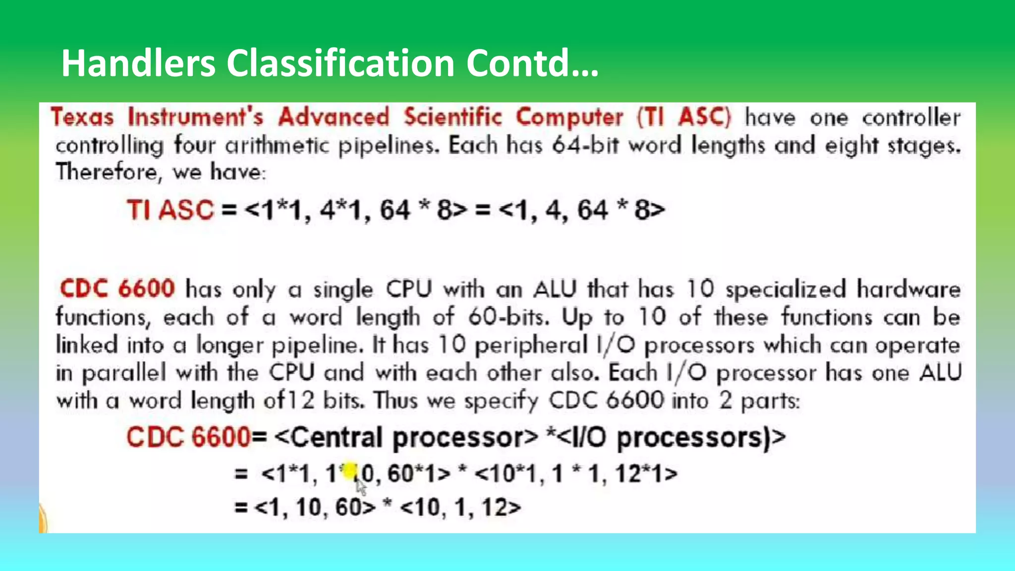 Array Processors And Architectural Classification Schemes Computer Architecture Prof Sumalatha Pptx