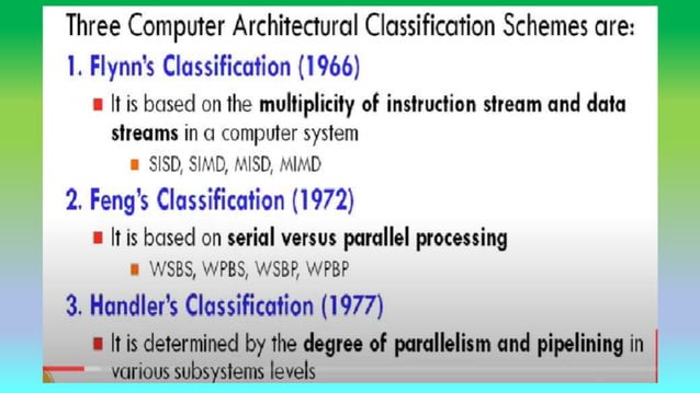 Array Processors And Architectural Classification Schemes Computer Architecture Prof Sumalatha Pptx