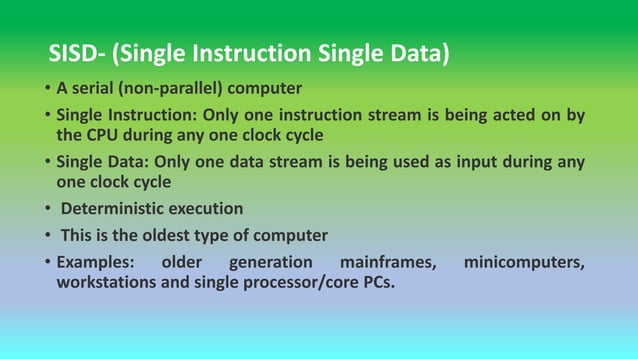 Array Processors And Architectural Classification Schemes Computer Architecture Prof Sumalatha Pptx