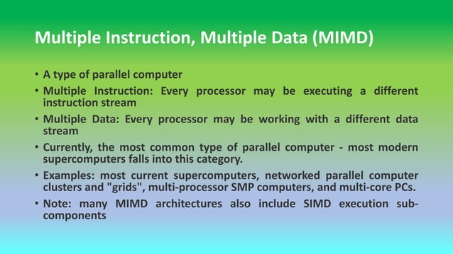 Array Processors And Architectural Classification Schemes Computer Architecture Prof Sumalatha Pptx