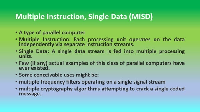 Array Processors And Architectural Classification Schemes Computer Architecture Prof Sumalatha Pptx