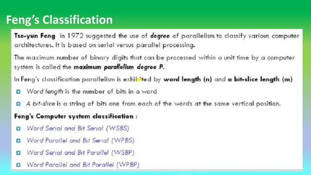 Array Processors And Architectural Classification Schemescomputer