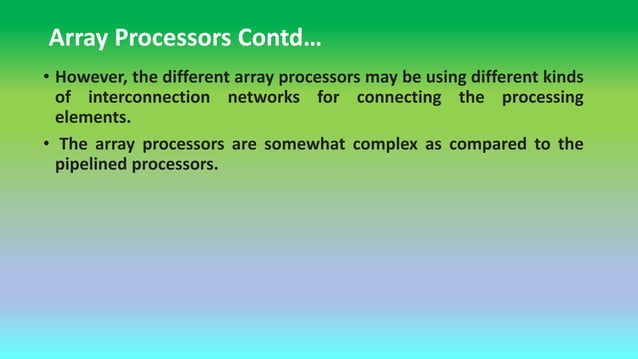 Array Processors & Architectural Classification Schemes_Computer ...