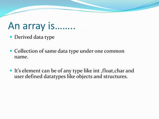 Arrays | PPT