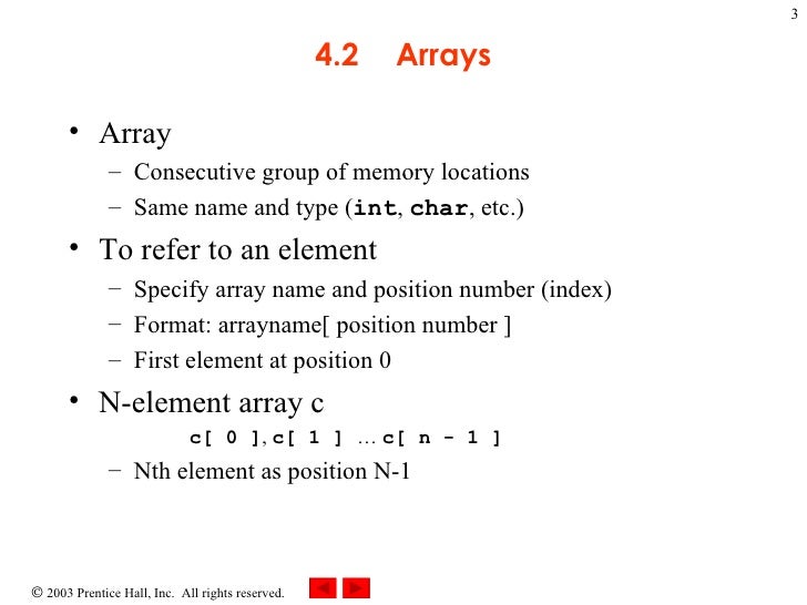 Arrays
