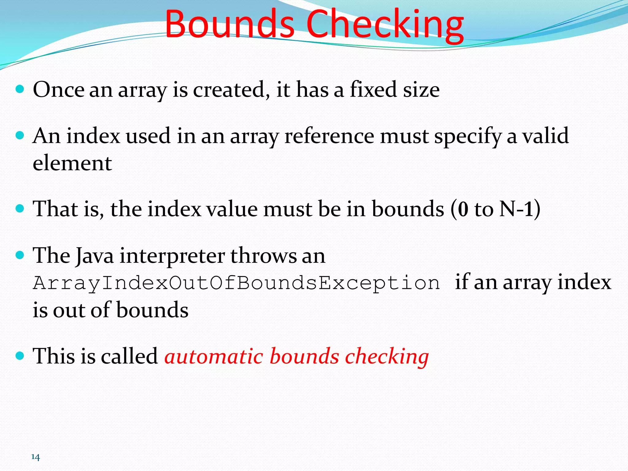 Arrays in Java | PPTX