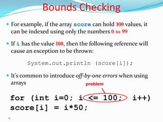 Arrays in Java | PPTX