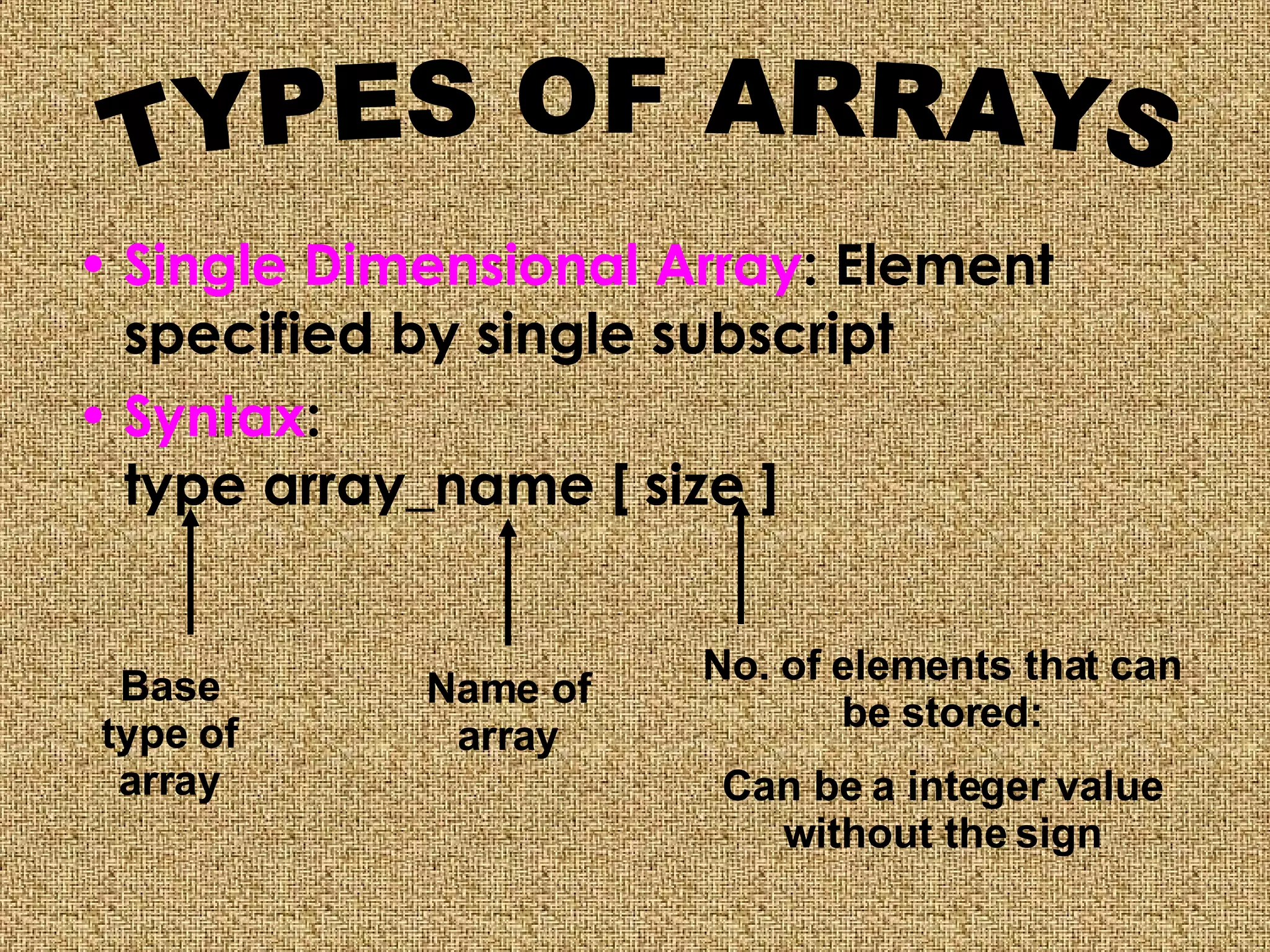 Arrays | PPT