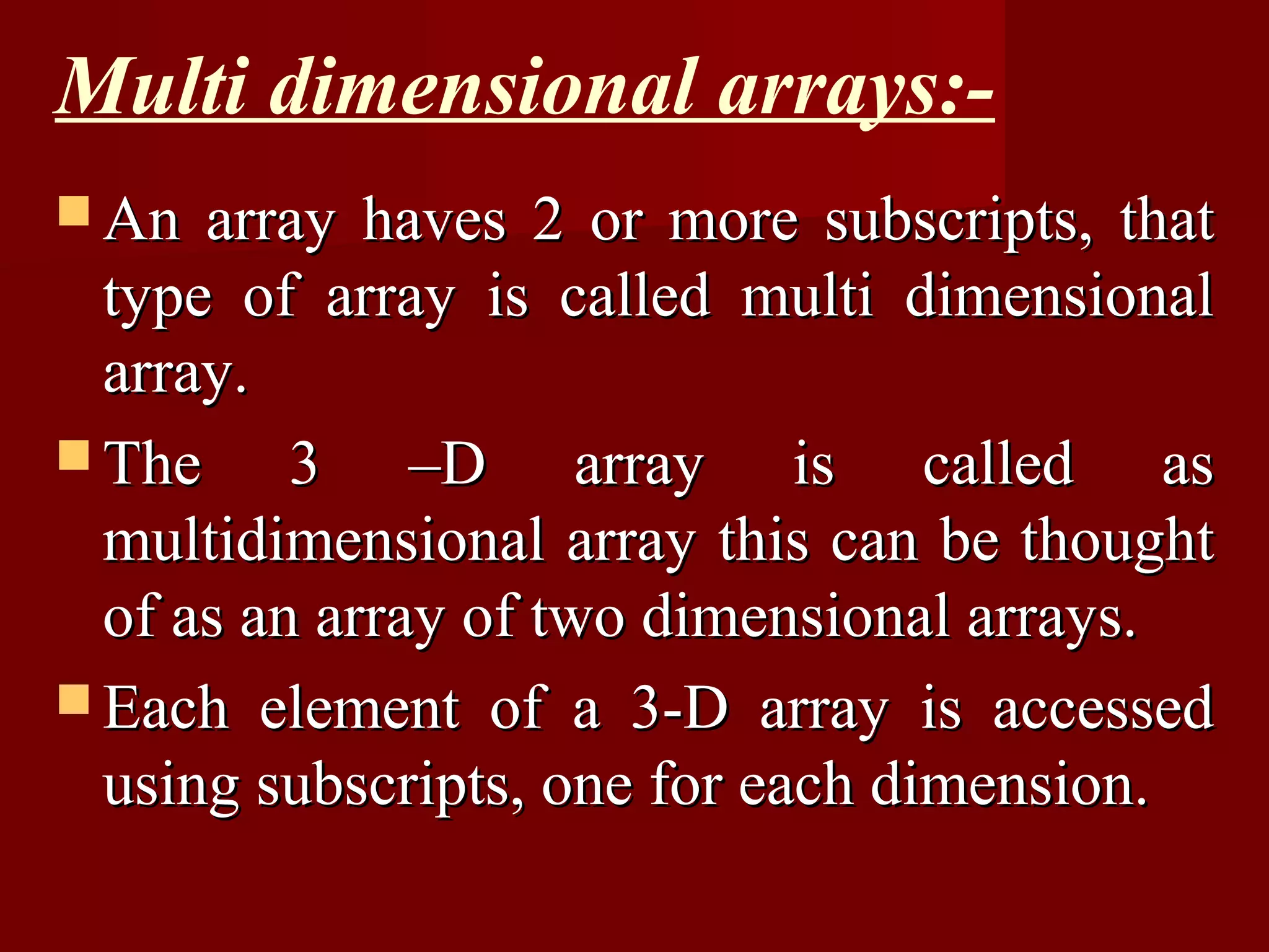 Arrays | PPT