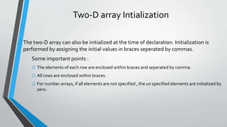Arrays In C++ | PPTX
