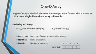 Arrays In C++ | PPTX