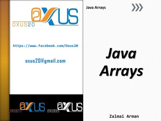 Java Arrays | PPT