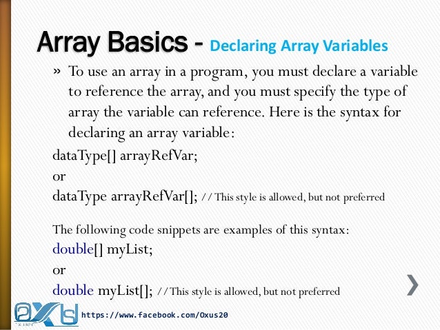 Java Arrays