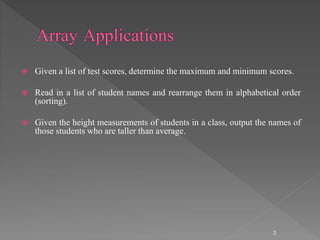 Arrays | PPTX