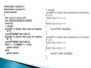 Arrays 1D and 2D , and multi dimensional | PPTX