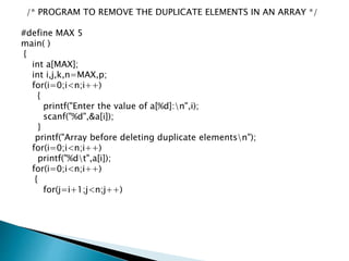 Arrays 1D and 2D , and multi dimensional | PPTX