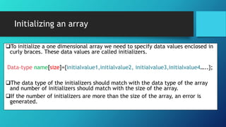 Arrays | PPTX