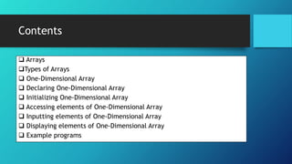 Arrays | PPT