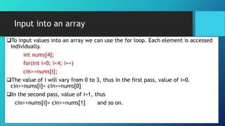 Arrays | PPTX