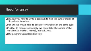 Arrays | PPTX