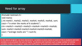 Arrays | PPTX