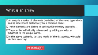 Arrays | PPTX
