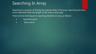 Arrays | PPT