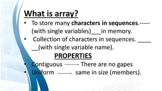 1D Array in Assembly Language | PPT