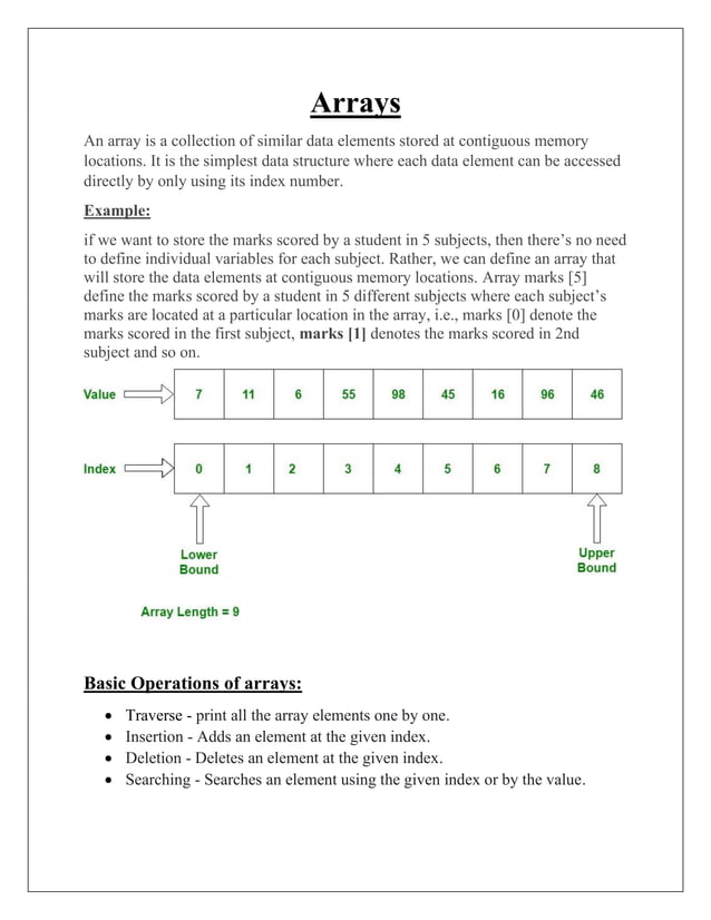 C++ Arrays different operations .pdf