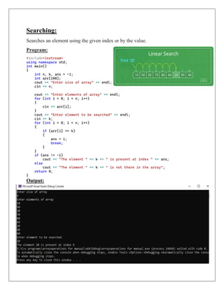 C++ Arrays different operations .pdf