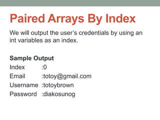 Arrays.pptx | Programming Languages | Computing