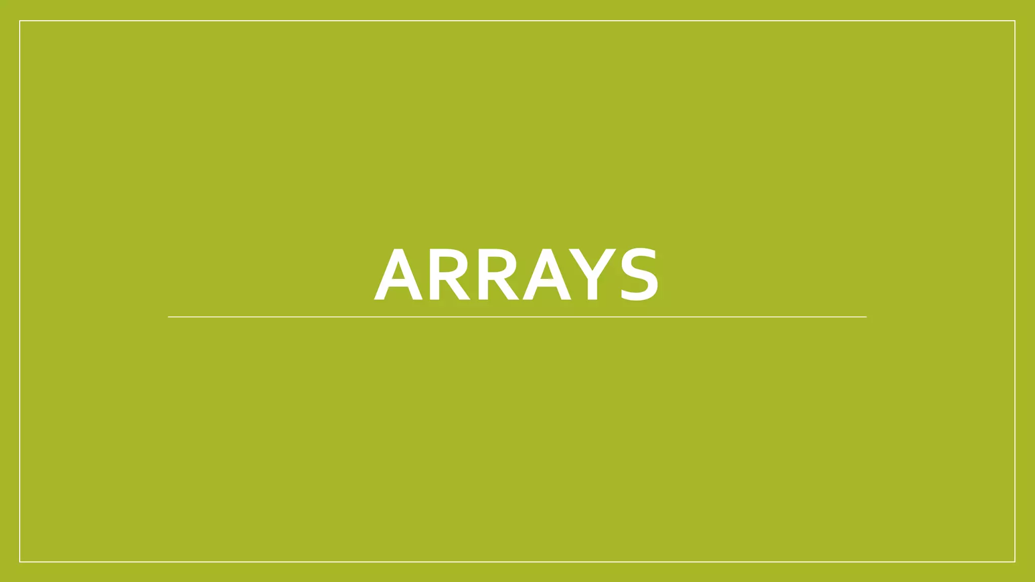 Arrays Pptx