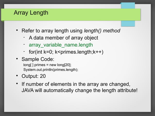 ARRAYS in java with in details presentation.ppt