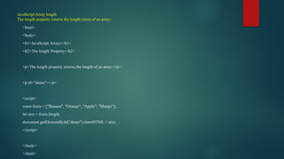 arrays and its types and examples of sorting reversing arrays.pptx