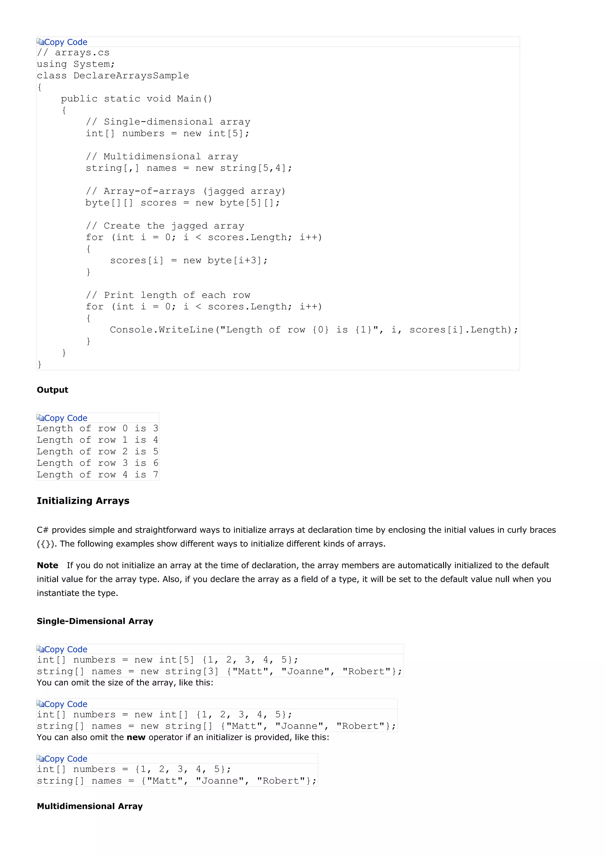 Arrays In General | PDF