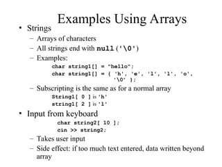 its arrays ppt for first year students . | PPT