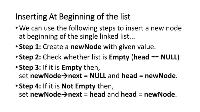 Arrays and linked lists | PPT