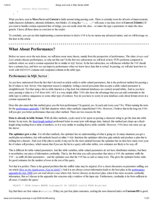 Arrays and lists in sql server 2008 | PDF