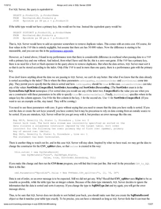 Arrays and lists in sql server 2008 | PDF